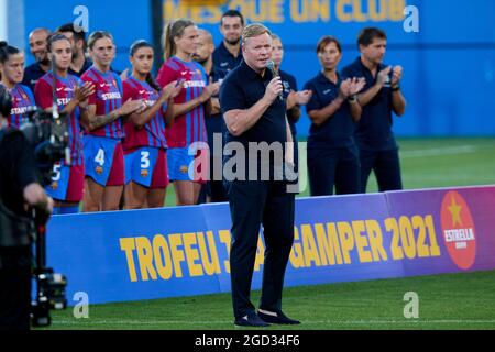 Ronald Koeman prior the Trofeu Joan Gamper match between FC Barcelona ...
