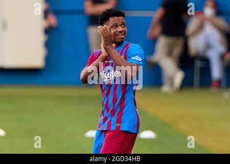 Ansu Fati prior the Trofeu Joan Gamper match between FC Barcelona and ...