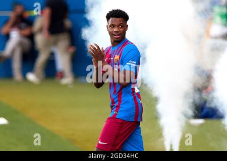 Ansu Fati prior the Trofeu Joan Gamper match between FC Barcelona and ...