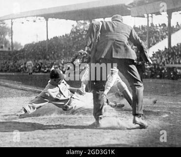 Archival Photo: Umpire ready to make the call as Washington catcher ...