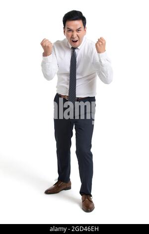 Mature businessman losing temper Stock Photo - Alamy