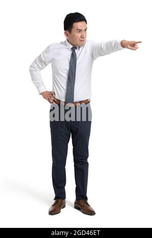 Mature businessman losing temper Stock Photo - Alamy