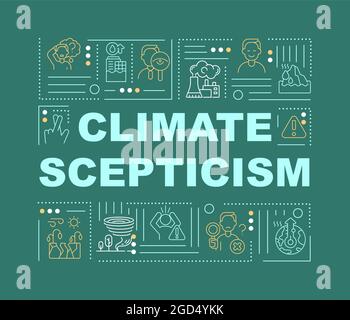 Climate scepticism concept icon Stock Vector Image & Art - Alamy