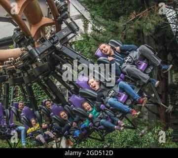 Dragon's Fury roller coaster at Chessington World of Adventures, Surrey ...