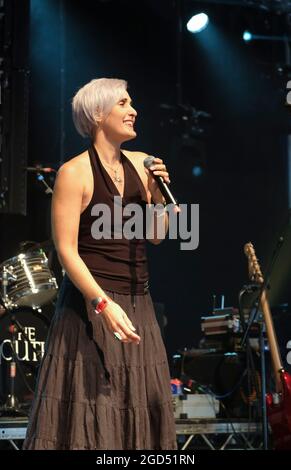 Alison Wheeler of The South performing at Wickham Festival, Hampshire ...