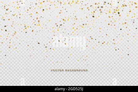 Random falling golden glitter transparent sparkle background. Christmas ...
