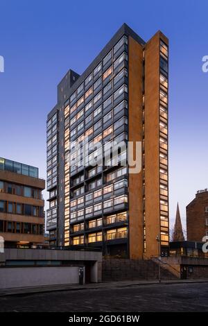 Exterior of tower at 40 George Square formerly David Hume Tower at ...