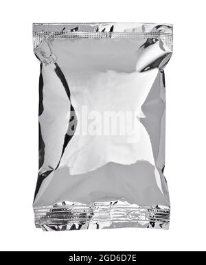 collection of various aluminum bags on white background Stock Photo - Alamy