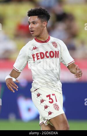 Monaco, Monaco, 10th August 2021. Sofiane Diop of AS Monaco celebrates ...