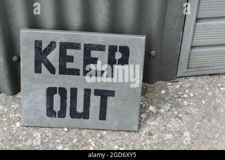 World War 2 sign warning against looting Stock Photo - Alamy