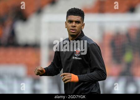 Tyreece John-Jules of Blackpool in action during the game Stock Photo ...