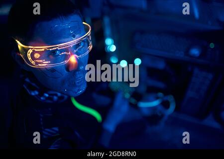 Cyber hacker breaks into databases to obtain information using a ...