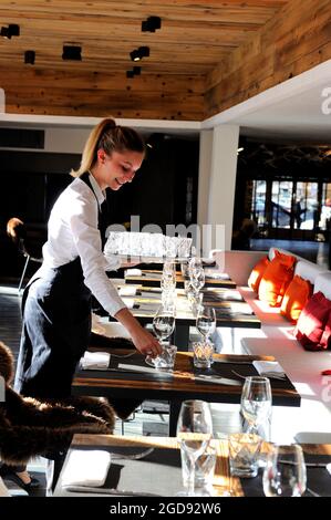 FRENCH COUNTRY WAITRESS Stock Photo - Alamy