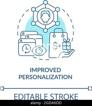 Improved personalization concept icon Stock Vector Image & Art - Alamy