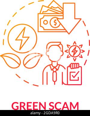 Climate conspiracy theory and green scam word concepts banner Stock ...