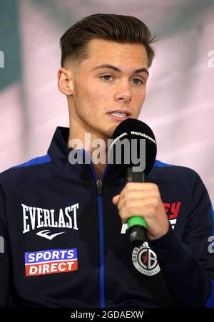 Hopey Price during a press conference at Aspire, Leeds. Picture date ...