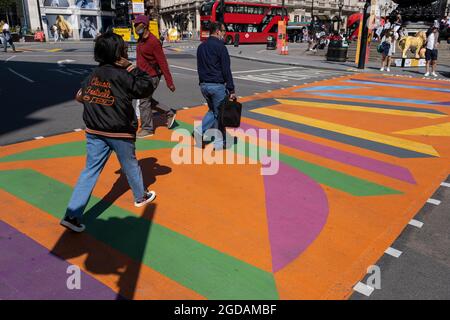 Colourful Crossings. Multicoloured pedestrian crossing by Camille ...
