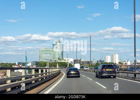 M4 flyover motorway, Brentford, London Borough of Hounslow, Greater ...