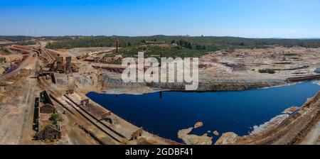 Aerial view from an old copper mine Stock Photo - Alamy