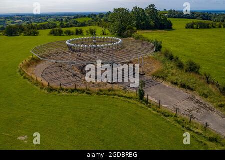Very high frequency omni-directional range Aerial Drone View VOR ground ...