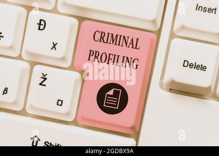 Inspiration showing sign Offender Profiling. Business overview Develop ...