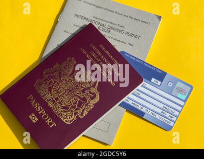 UK Global Health Insurance Card also known as a GHIC card, with a ...