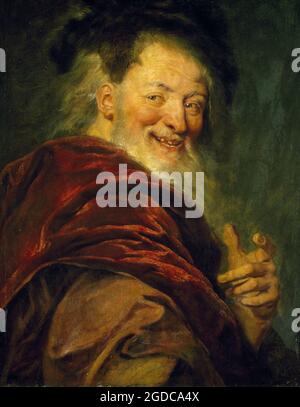 Antoine Coypel - Portrait of Democritus greek philosopher 1692 Stock ...