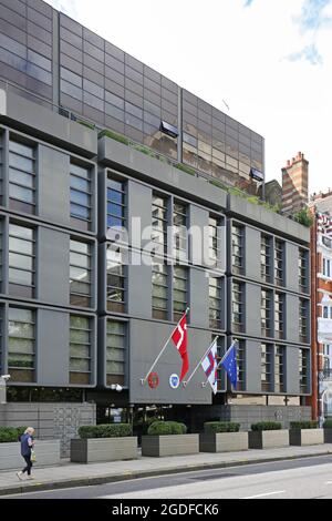 Danish Embassy in Sloane Street, London Stock Photo - Alamy