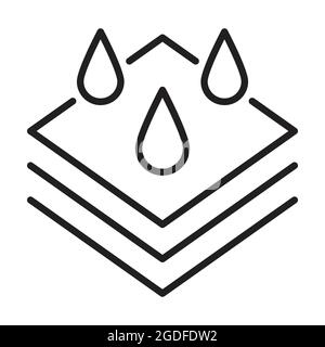 Absorption line icon, absorb water vector Stock Vector Image & Art - Alamy