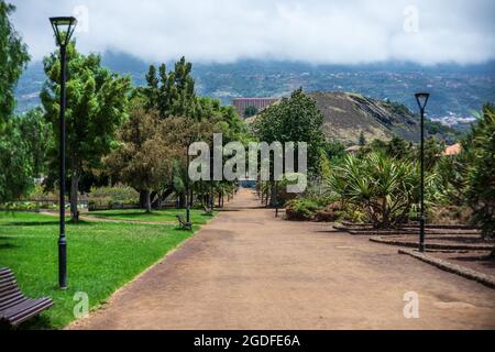 Public city park "Taoro Garden" in Puerto de la Cruz, Tenerife, Canary ...
