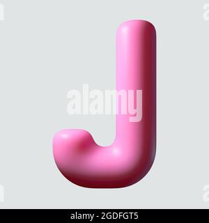 A concept letter V made of chewing gum material on an isolated ...