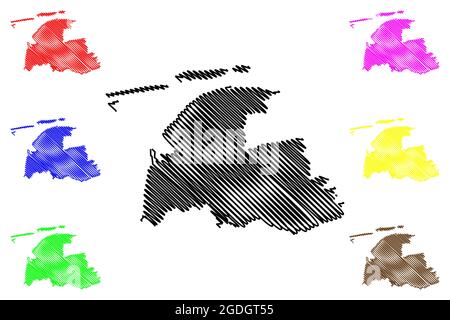 Aurich district (Federal Republic of Germany, rural district, State of ...