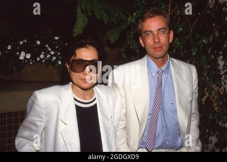 Yoko Ono and Sam Havadtoy Circa 1980's Credit: Ralph Dominguez ...