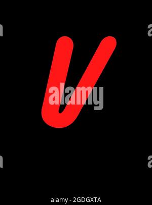 LOGO - Red text on typography background - 3D rendered royalty free ...