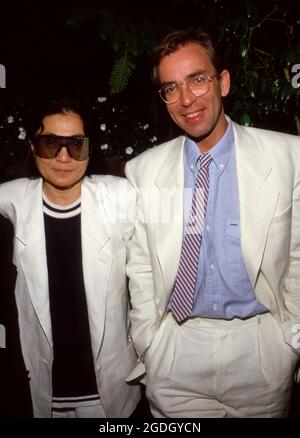 Yoko Ono and Sam Havadtoy Circa 1980's Credit: Ralph Dominguez ...
