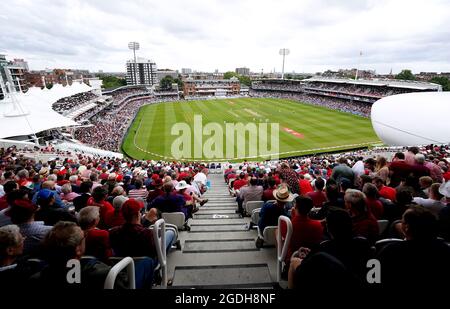 Spectators in the stands wearing 'Red for Ruth' in support of The Ruth ...