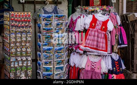 Traditional Austrian dress for sale - HALLSTATT, AUSTRIA, EUROPE - JULY ...