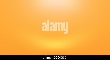 Abstract solid of shining yellow gradient studio wall room background ...