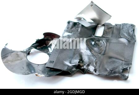 melted disk, data loss Stock Photo - Alamy