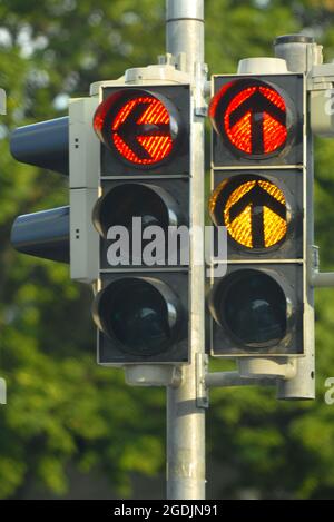 Traffic light with two red lights Stock Photo - Alamy