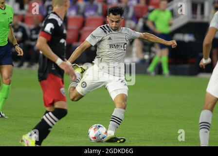 CF Montréal midfielder Mathieu Choinière plays during an MLS soccer ...