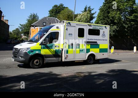 The Scottish Ambulance Service attends an emergency in Edinburgh ...