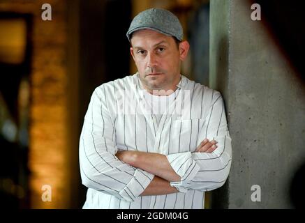 11 August 2021, Berlin: Sebastian Bezzel, actor on the sidelines of a ...