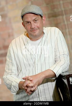 11 August 2021, Berlin: Sebastian Bezzel, actor on the sidelines of a ...