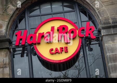 Hard Rock Cafe Newcastle signage Stock Photo - Alamy