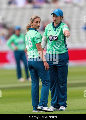 Eva Gray of Oval Invincibles in bowling action Stock Photo - Alamy
