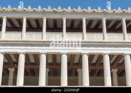 symmetries and geometries and columns at the Agora of Athens in Greece ...