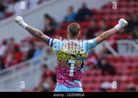MIDDLESBROUGH, UK. AUGUST 14TH Daniel Bentley of Bristol City ...