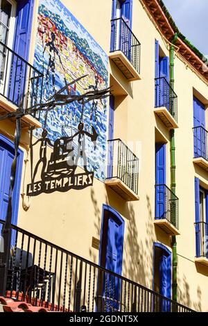 COLLIURE, FRANCE - Oct 09, 2019: A beautiful view of the city of ...
