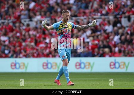MIDDLESBROUGH, UK. AUGUST 14TH Daniel Bentley of Bristol City seen ...